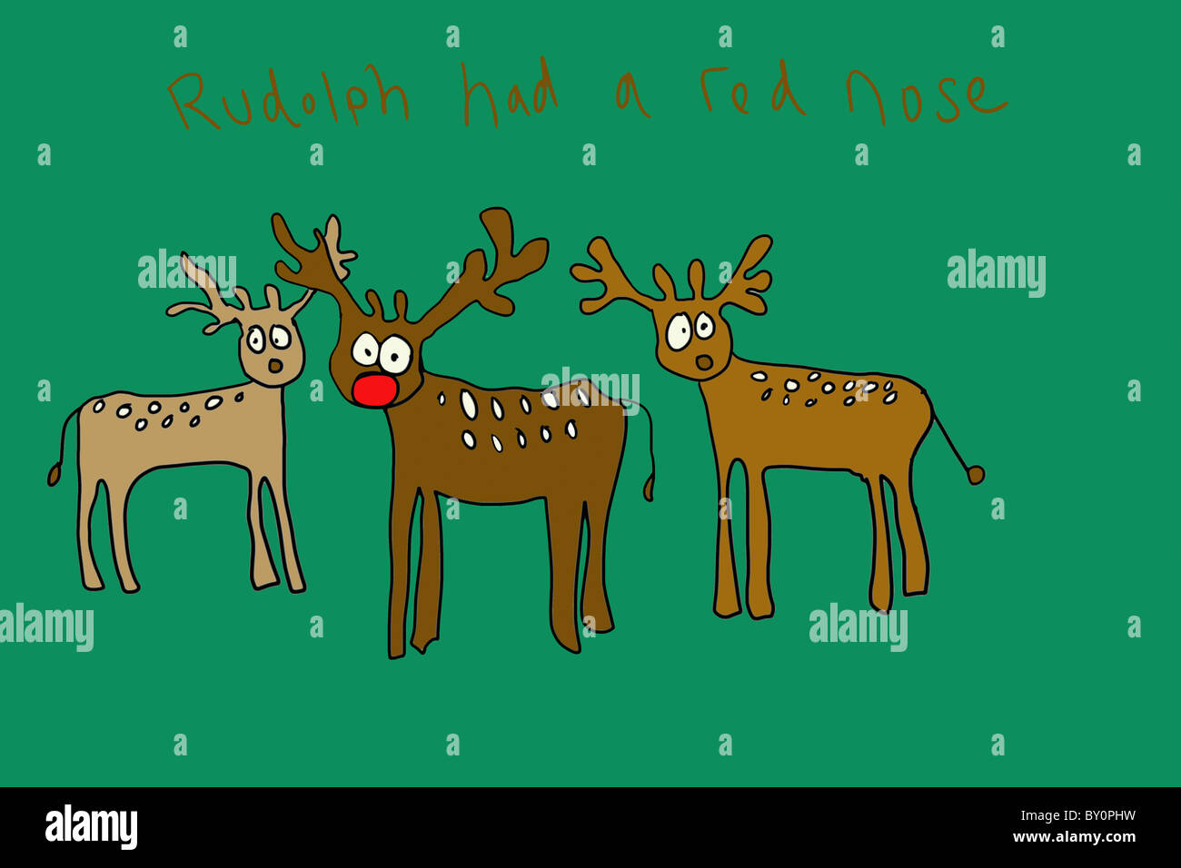 Rudolph the red nose reindeer hi-res stock photography and images - Alamy