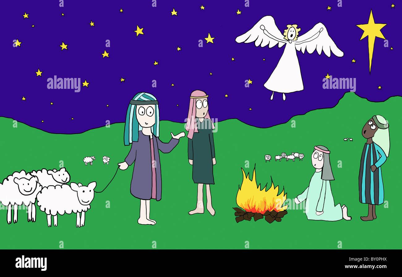 Angel Appears To Shepherds