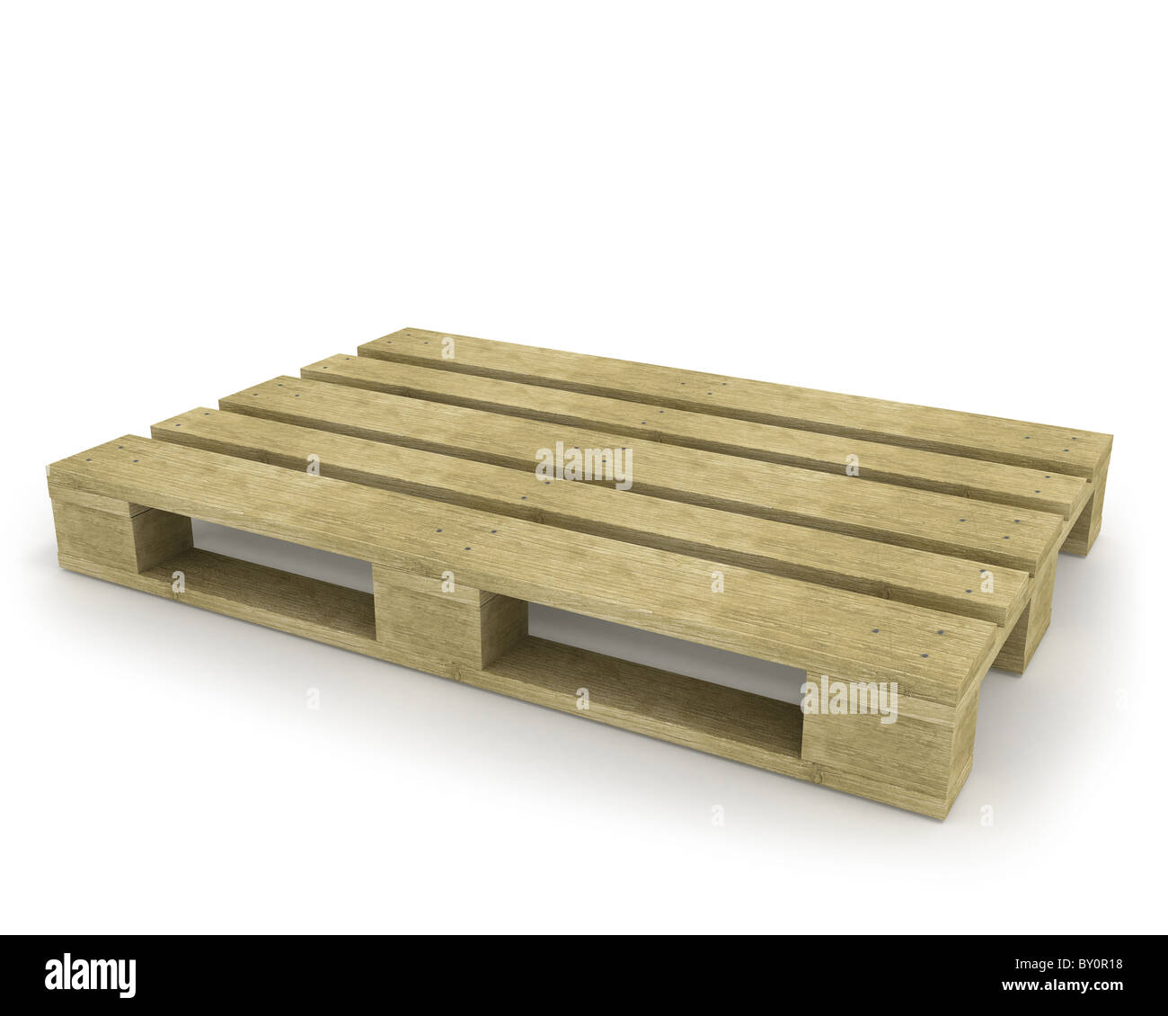 Wooden pallet isolated on white background Stock Photo - Alamy