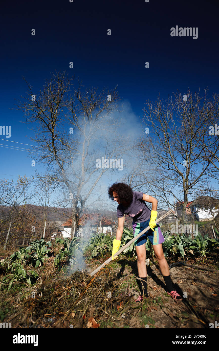 Peasants hay with fork hi-res stock photography and images - Alamy