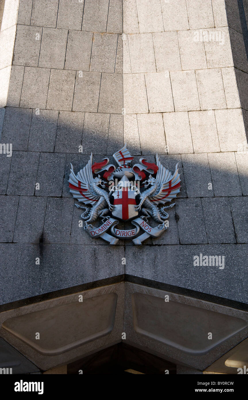 City of London coat of arms, Guildhall, London, UK Stock Photo - Alamy
