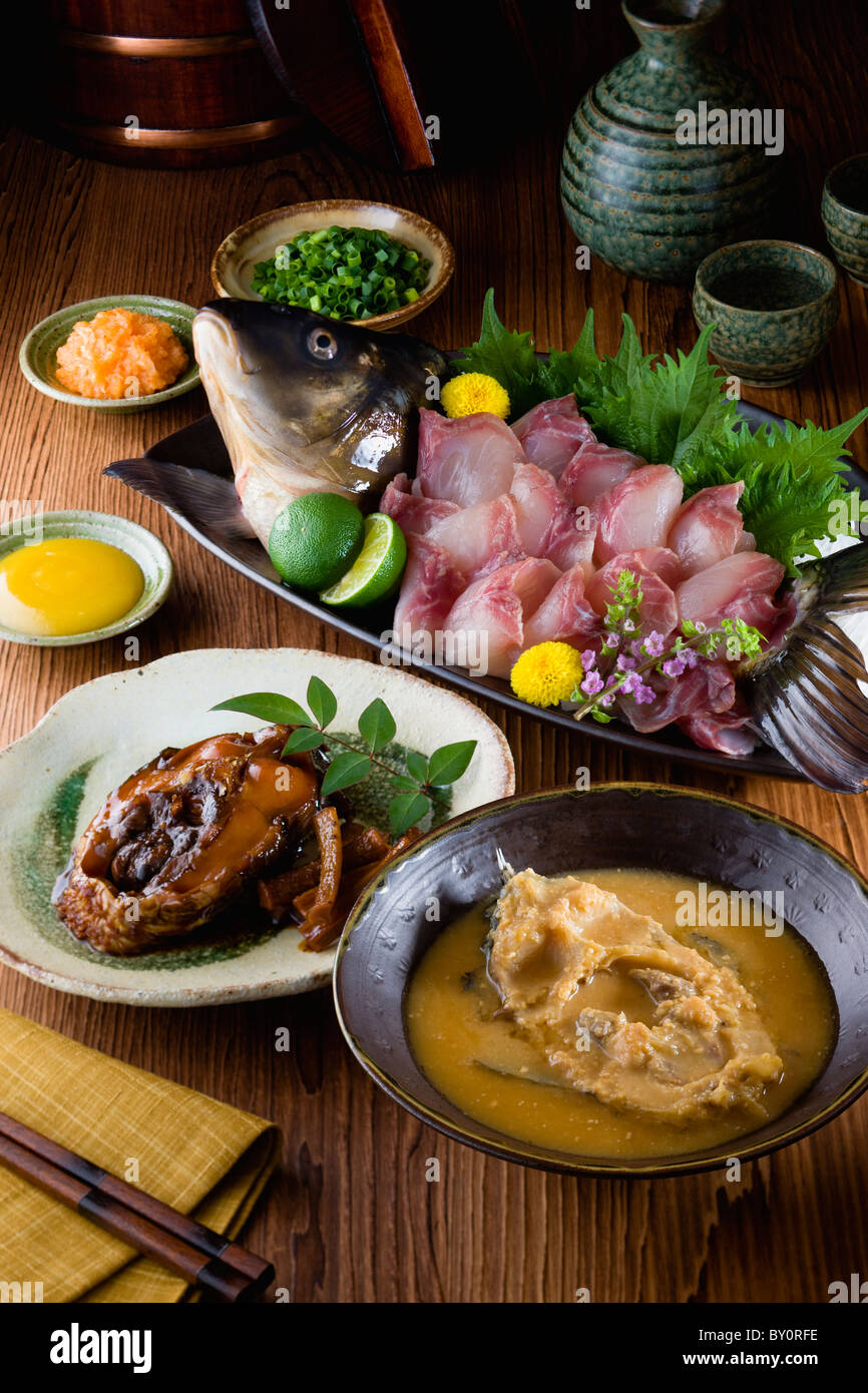 Japanese carp plate hi-res stock photography and images - Alamy