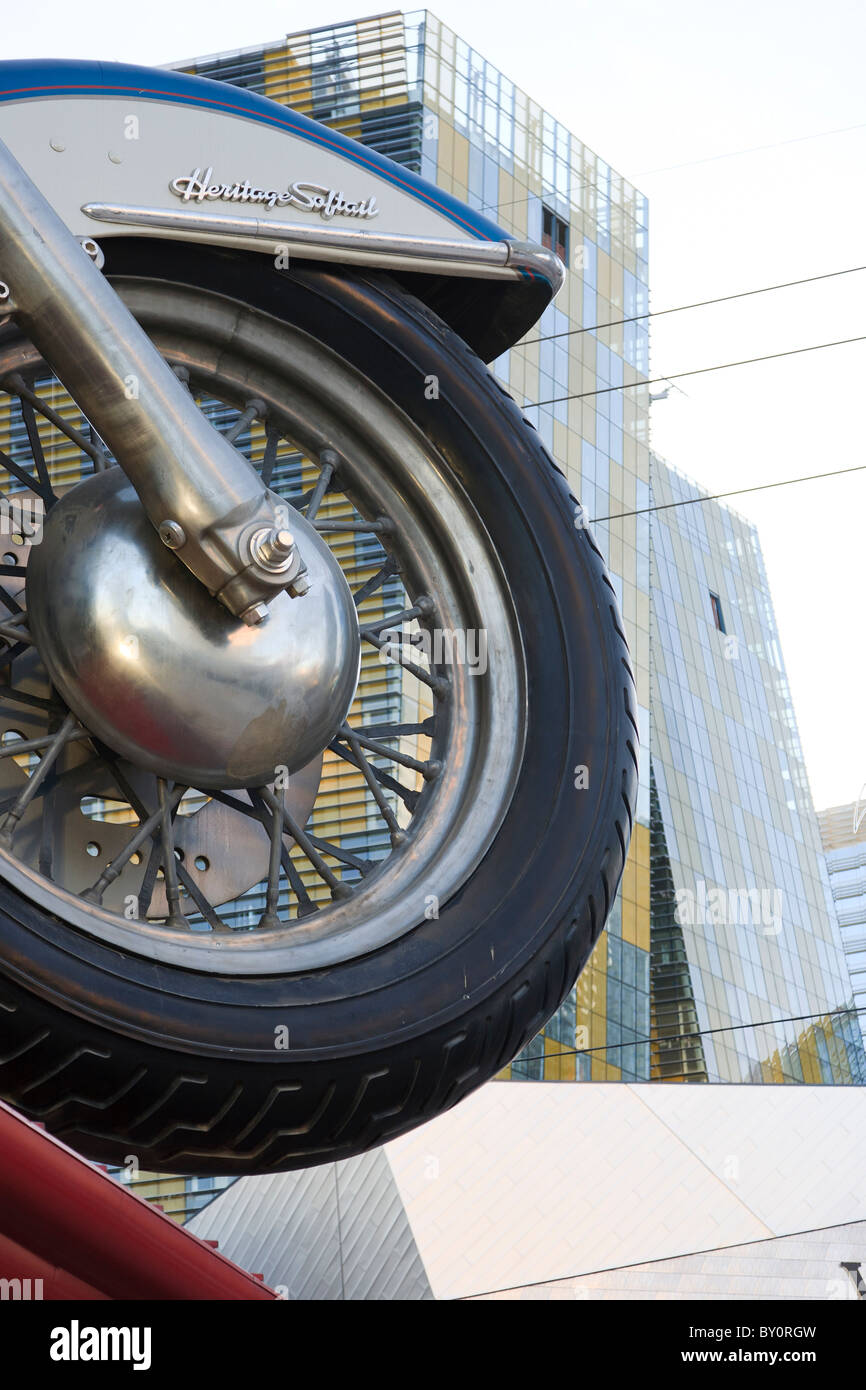 Harley Davidson front wheel, Las Vegas in Nevada, USA Stock Photo - Alamy