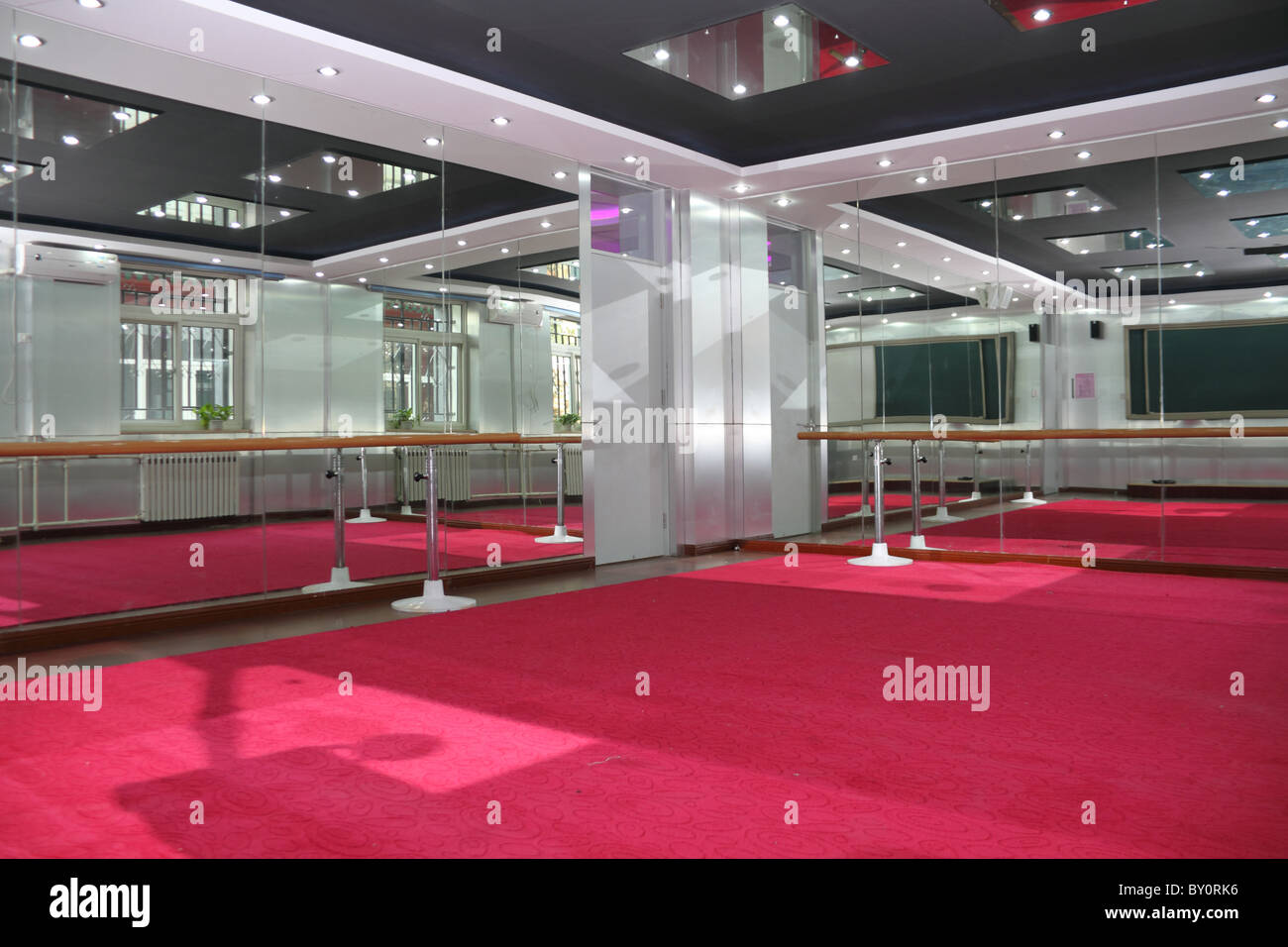 At empty dance room for practice Stock Photo - Alamy