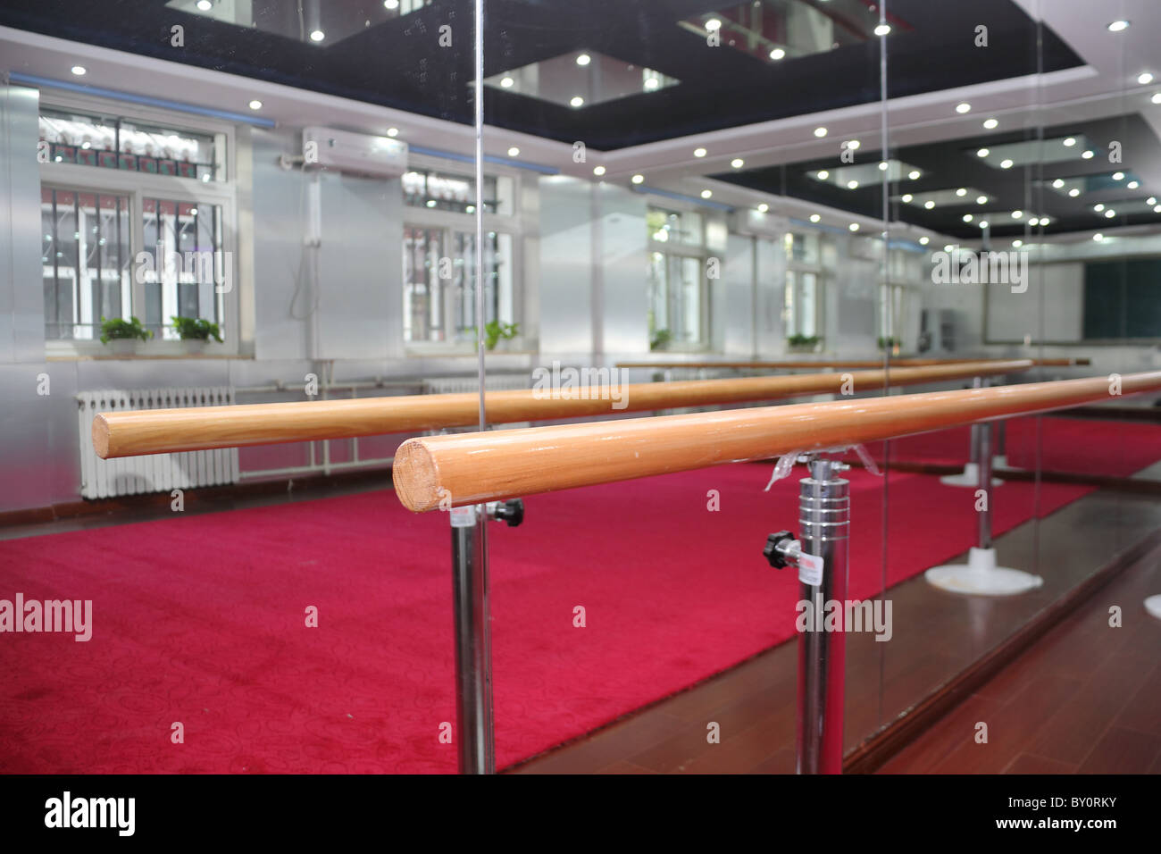 At empty dance room for practice Stock Photo - Alamy