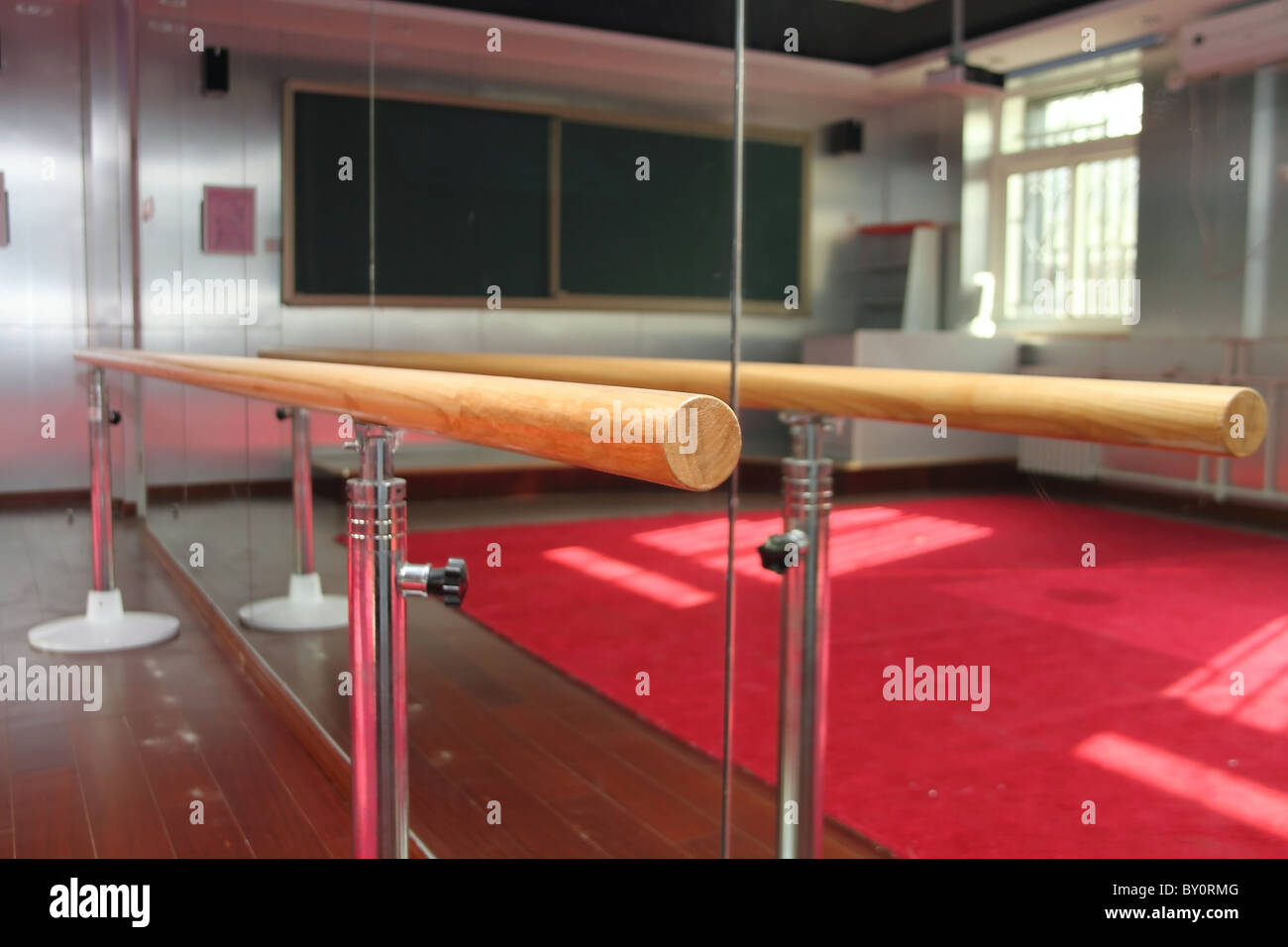 At empty dance room for practice Stock Photo - Alamy