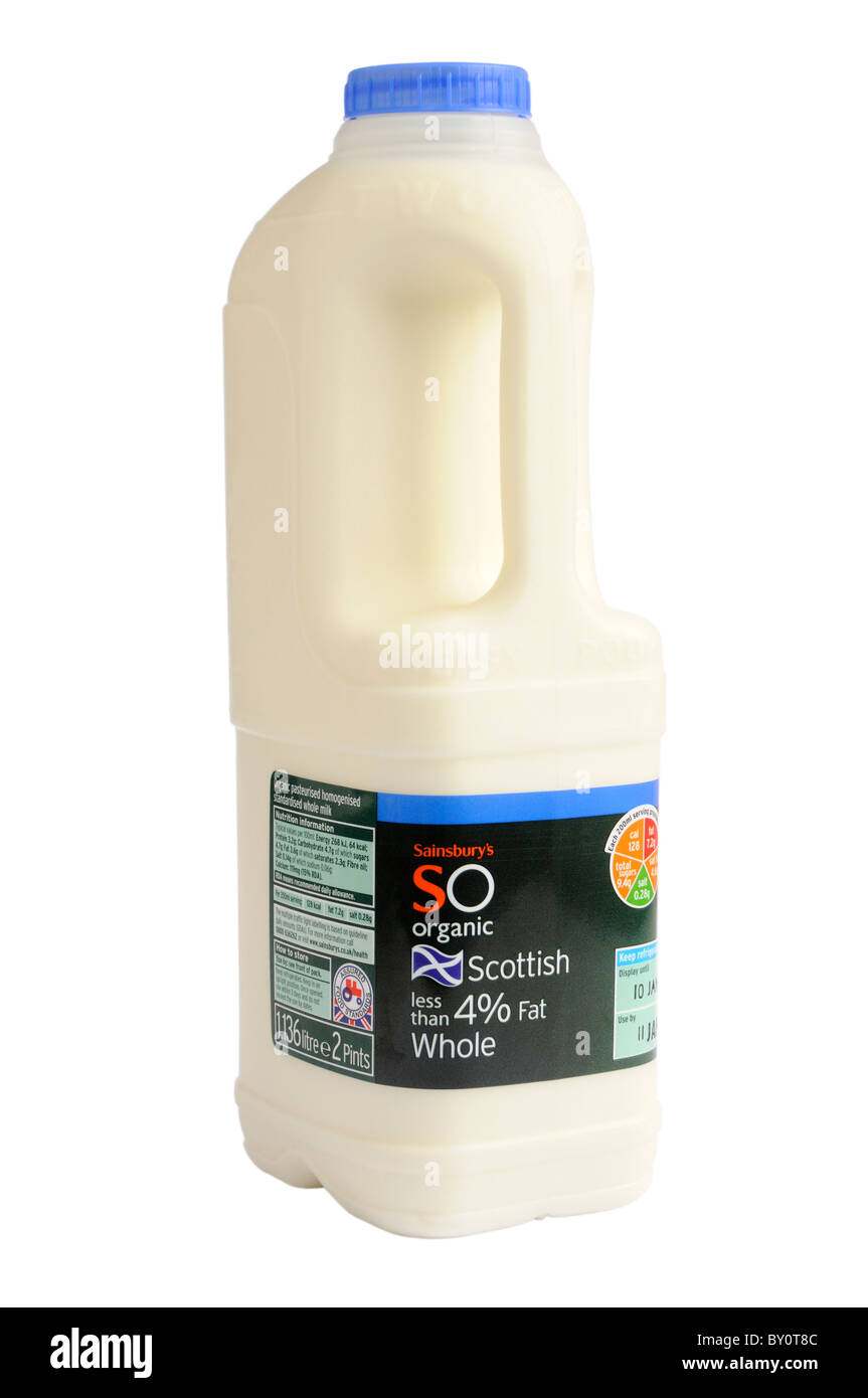 Whole milk carton Cut Out Stock Images & Pictures - Alamy