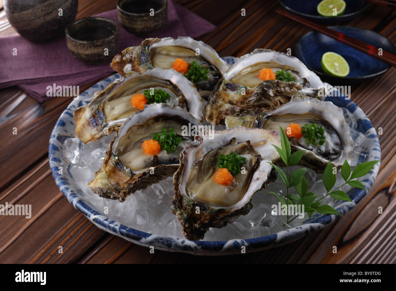 Japanese oyster or miyagi oyster hi-res stock photography and images ...