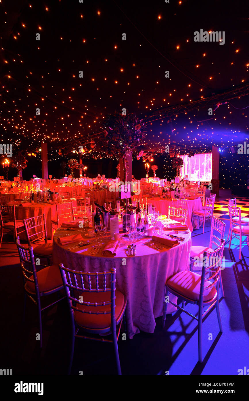 large ballroom set up for party Stock Photo - Alamy