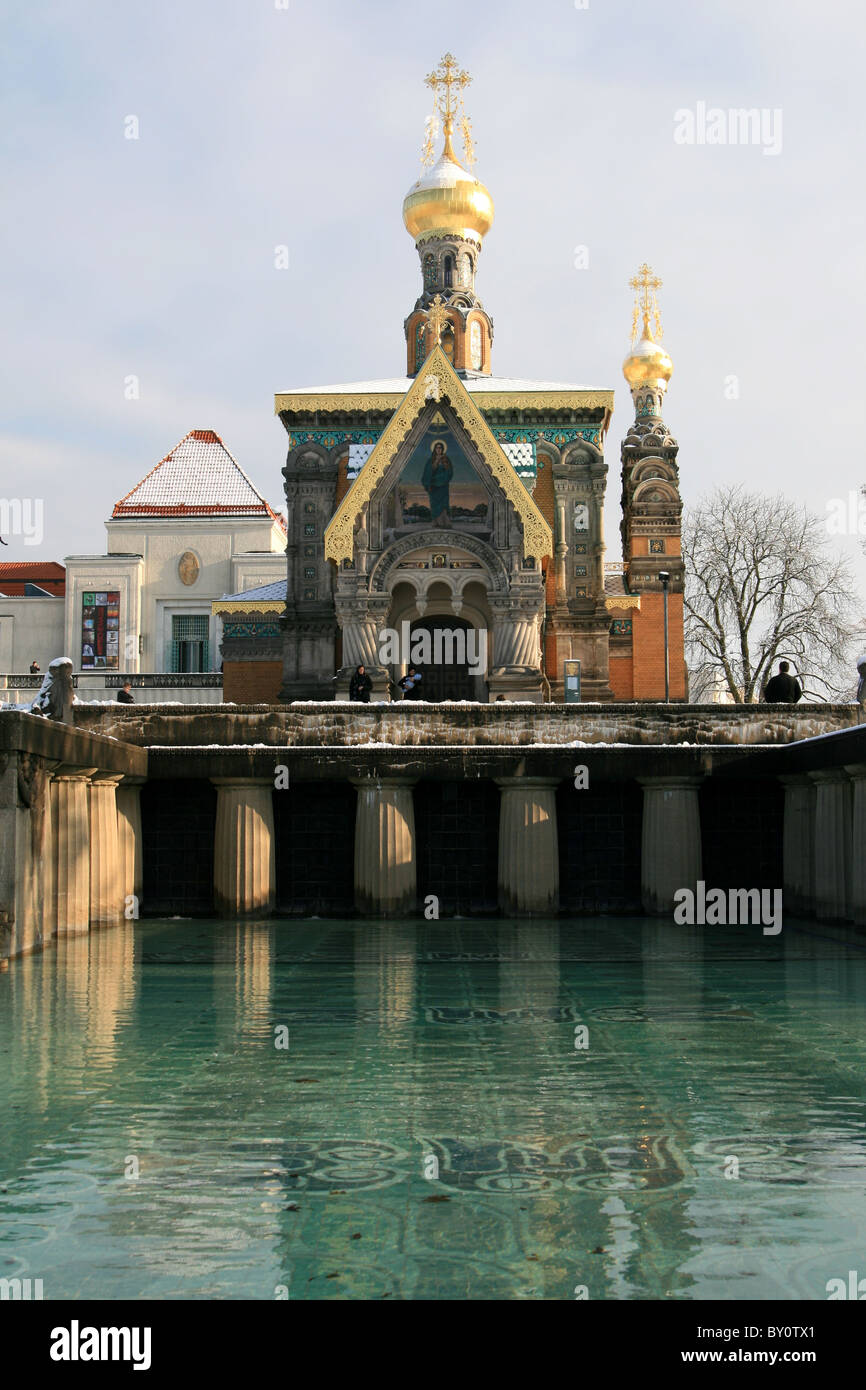 Saint Maria Magdalena Chapel in Darmstadt, Germany Stock Photo - Alamy
