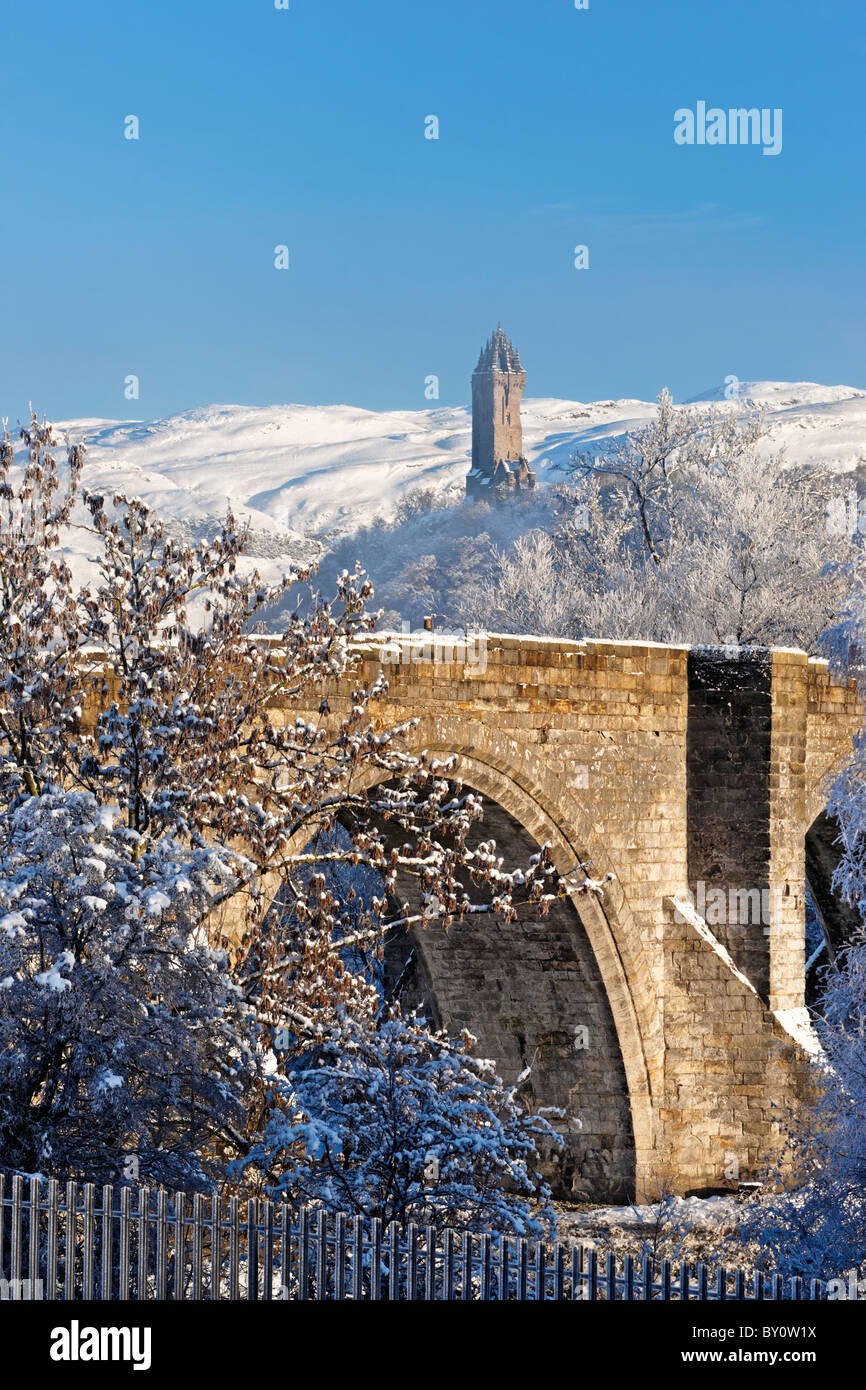 The Wallace Monument and Stirling Bridge, City of Stirling, Scotland ...