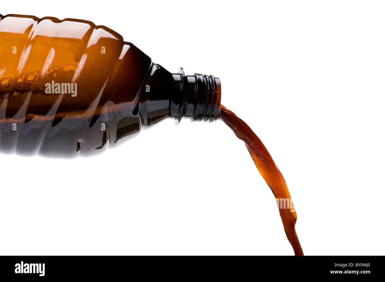 object on white - plastic bottle close up Stock Photo - Alamy