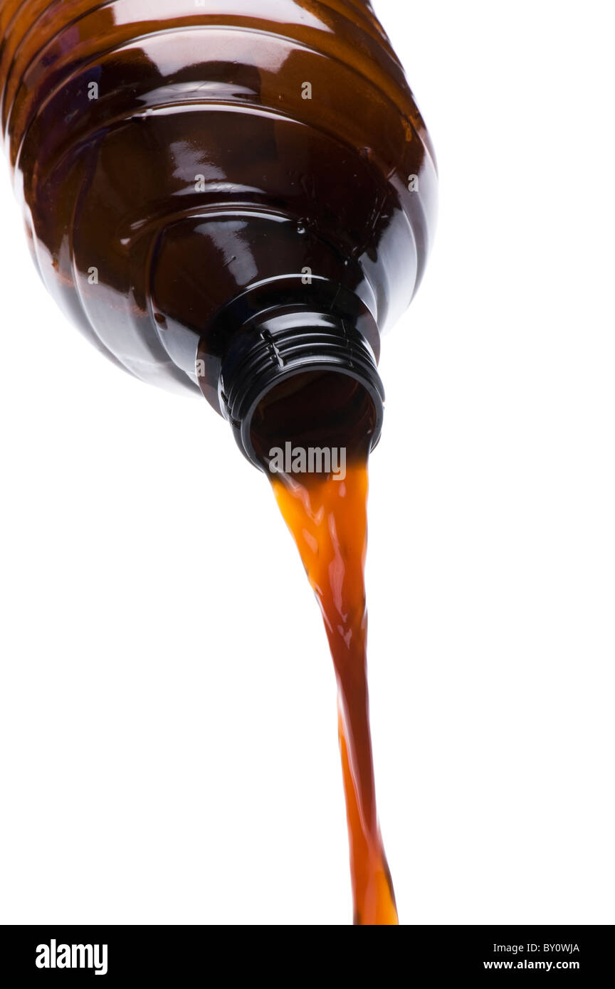 object on white - plastic bottle close up Stock Photo - Alamy