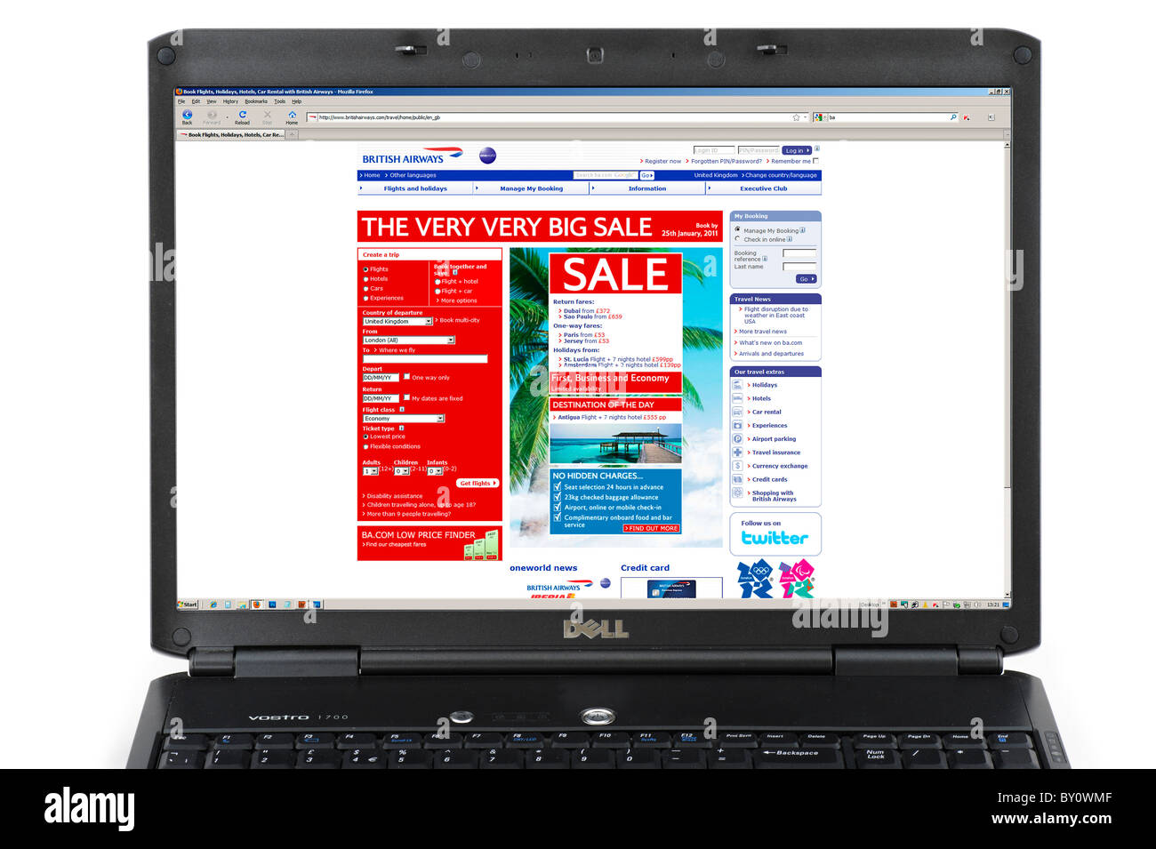 Ba airline computer hi-res stock photography and images - Alamy