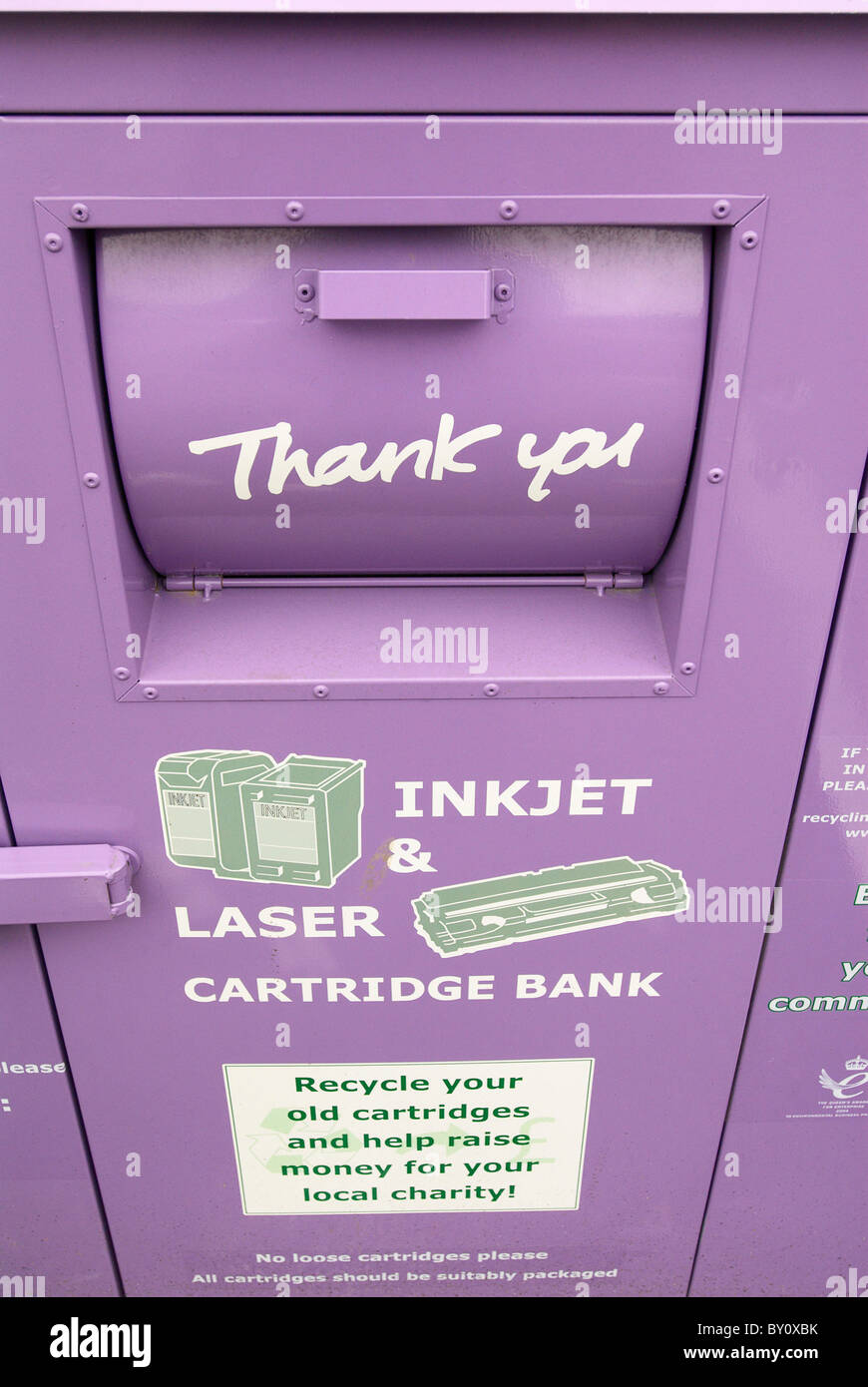 Recycling collection container detail Stock Photo - Alamy