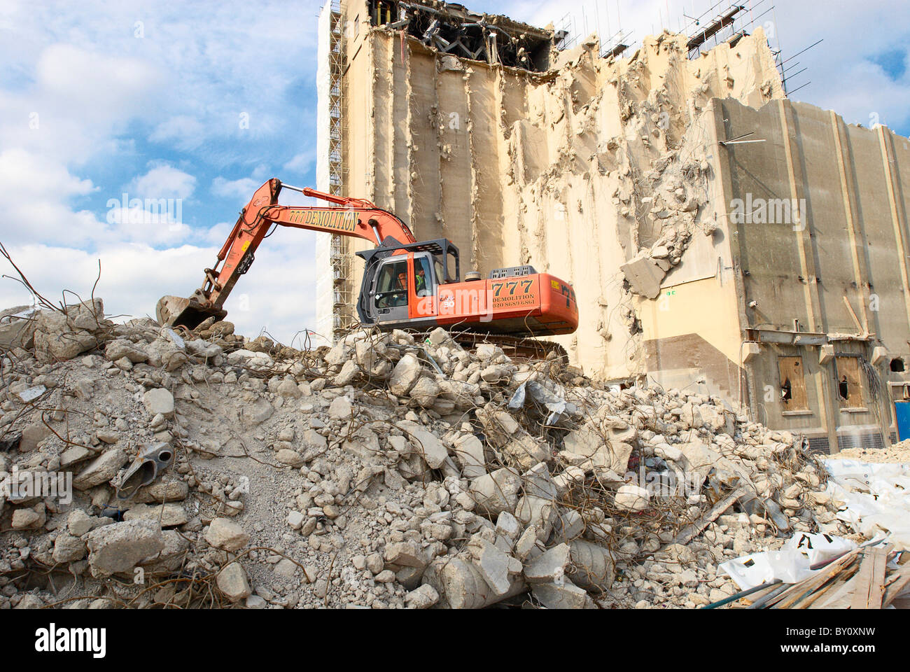 Factory under demolition for a new property development scheme in ...