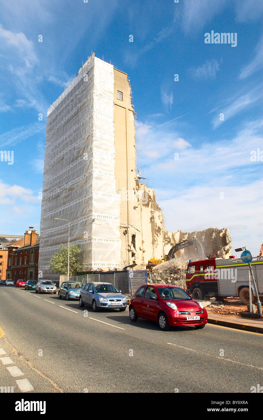 Factory under demolition for a new property development scheme in ...