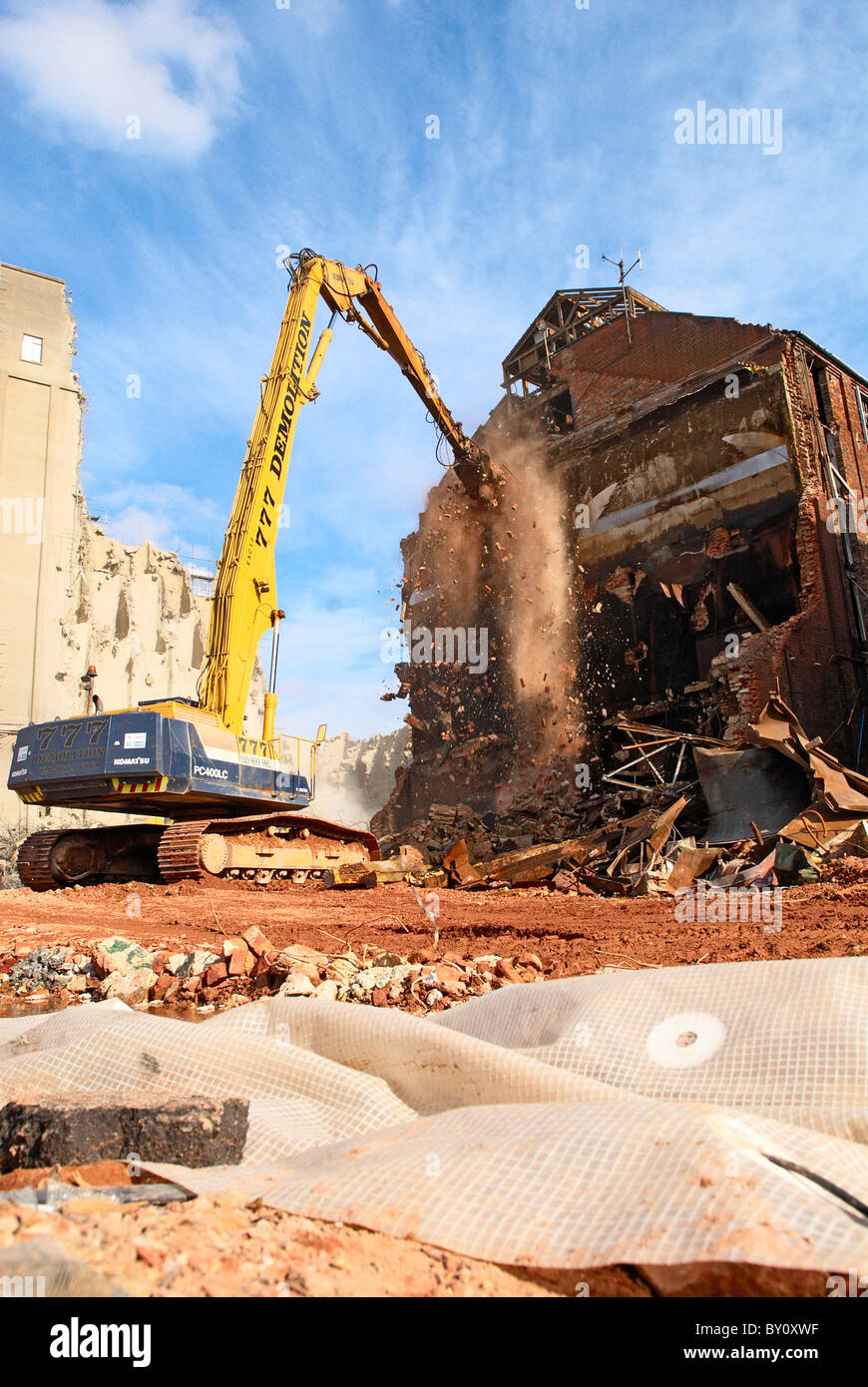 Factory under demolition for a new property development scheme in ...