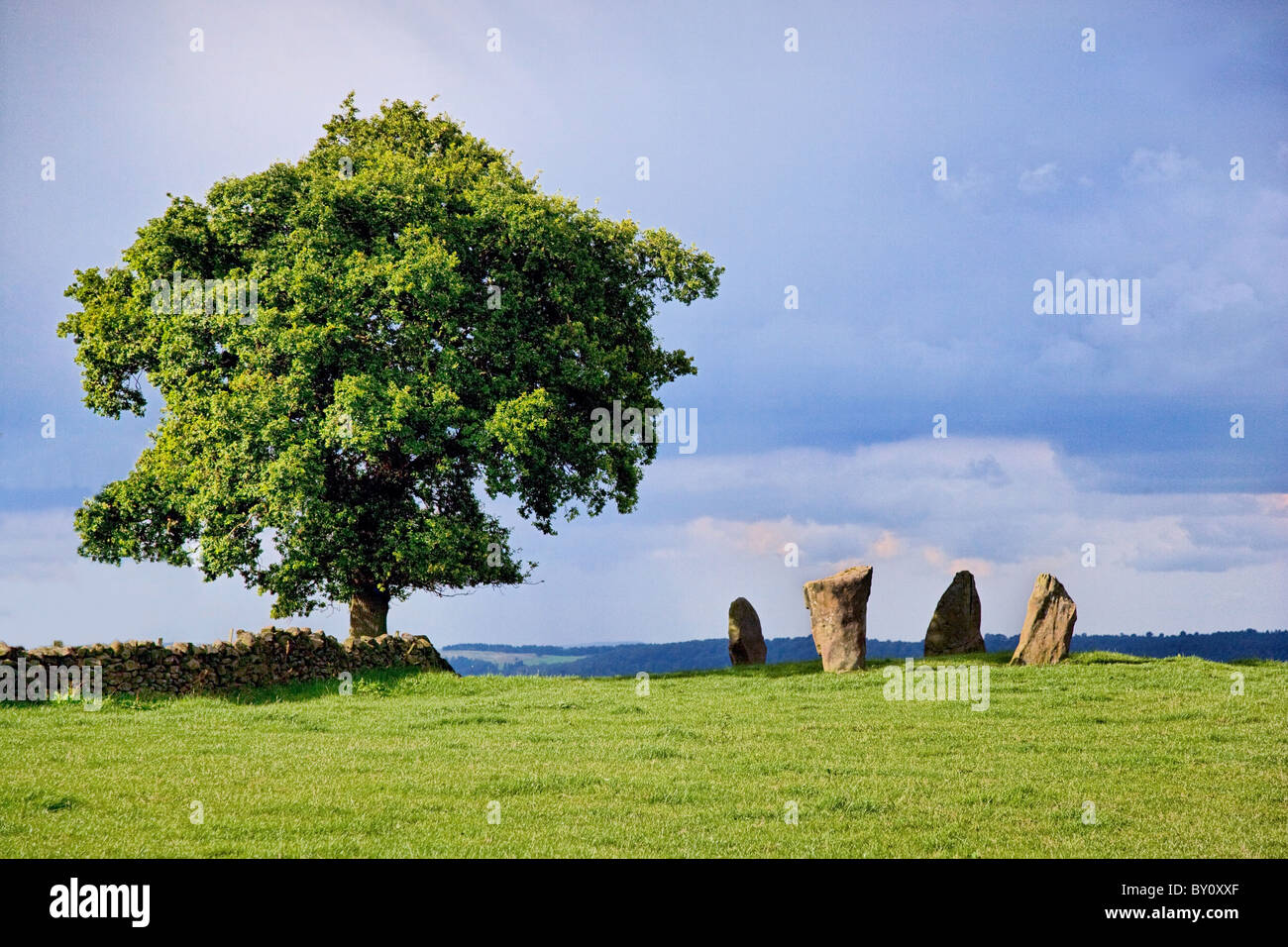 Nine stone close stone circle hi-res stock photography and images - Alamy