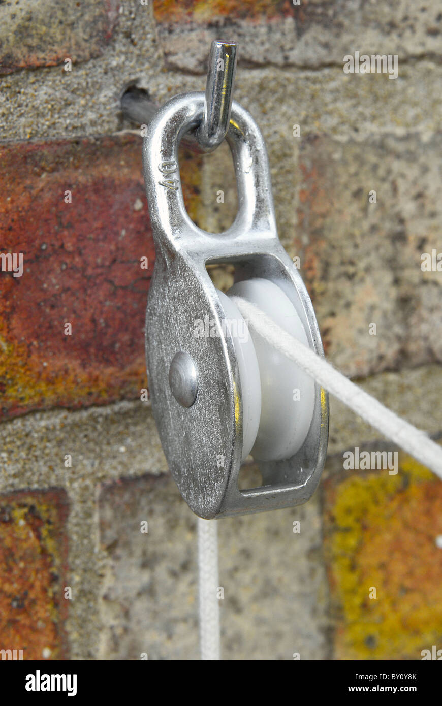 Pulley with PVC wheel Stock Photo - Alamy