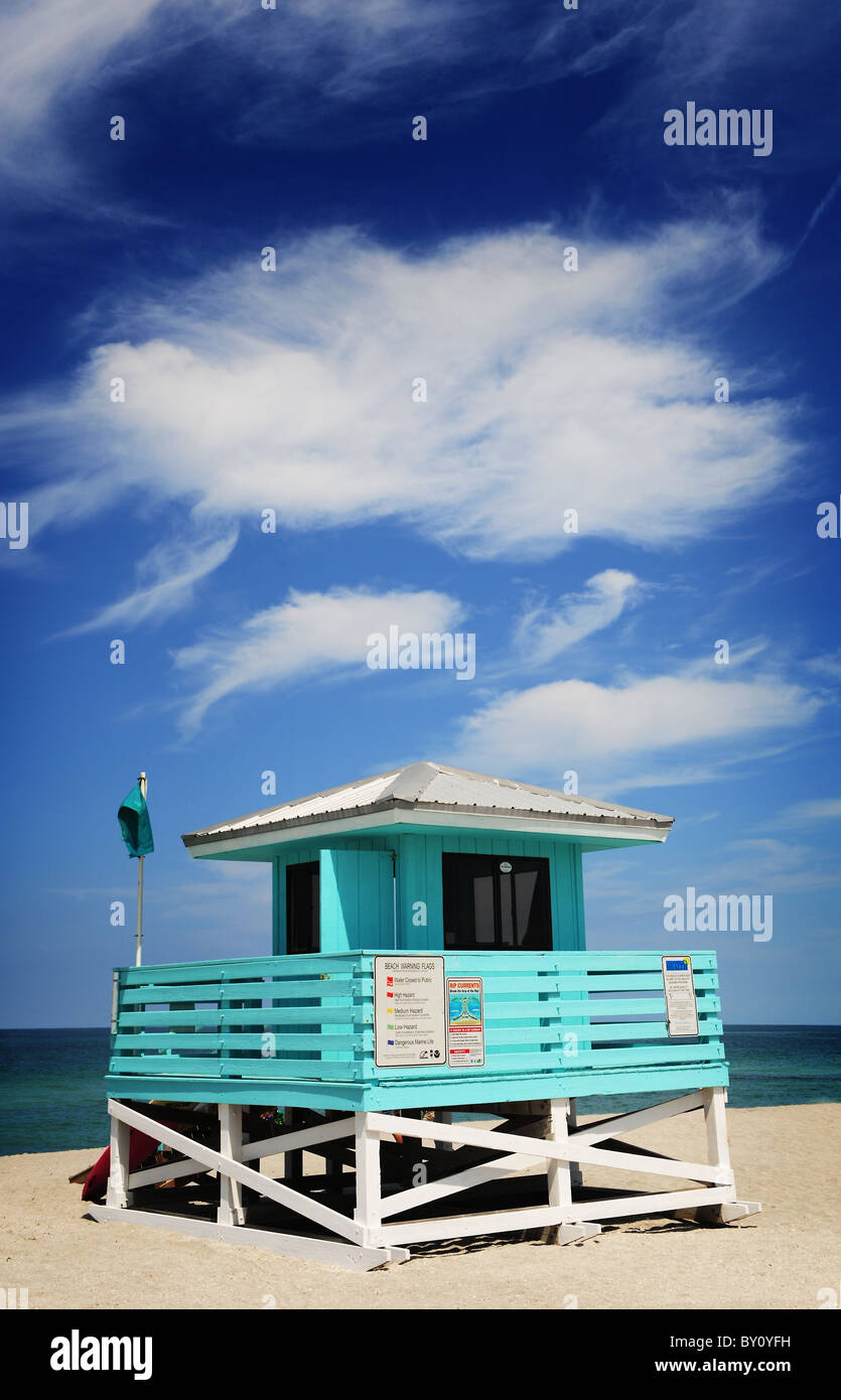 Lifeguard station at Venice Beach, South West Florida, USA Stock Photo ...