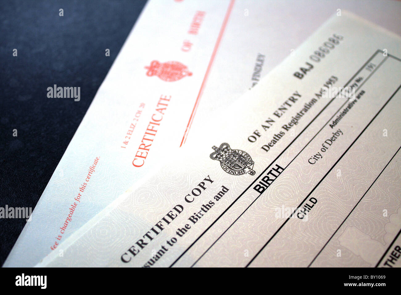 British birth certificate hi-res stock photography and images - Alamy
