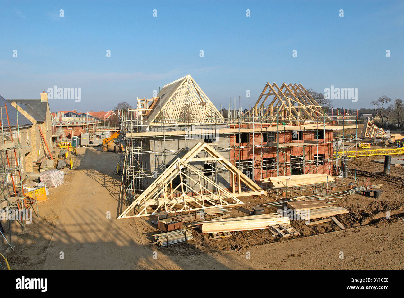 Residential housing development under construction South East England ...