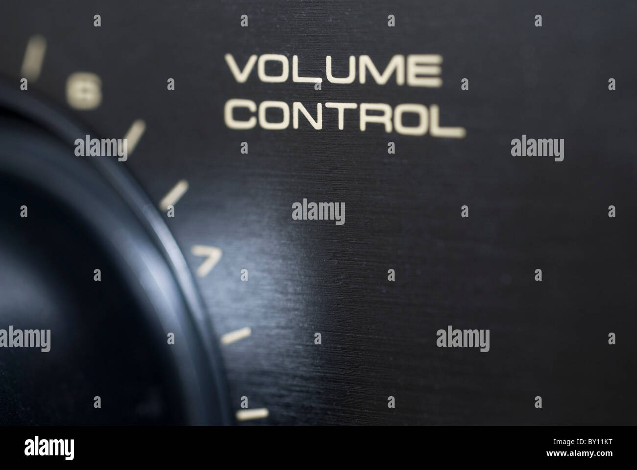 amplifier volume control knob Stock Photo - Alamy