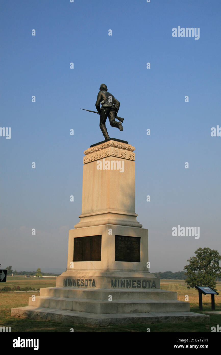 Monument to the 1st Minnesota Volunteer Infantry Regiment, Gettysburg ...