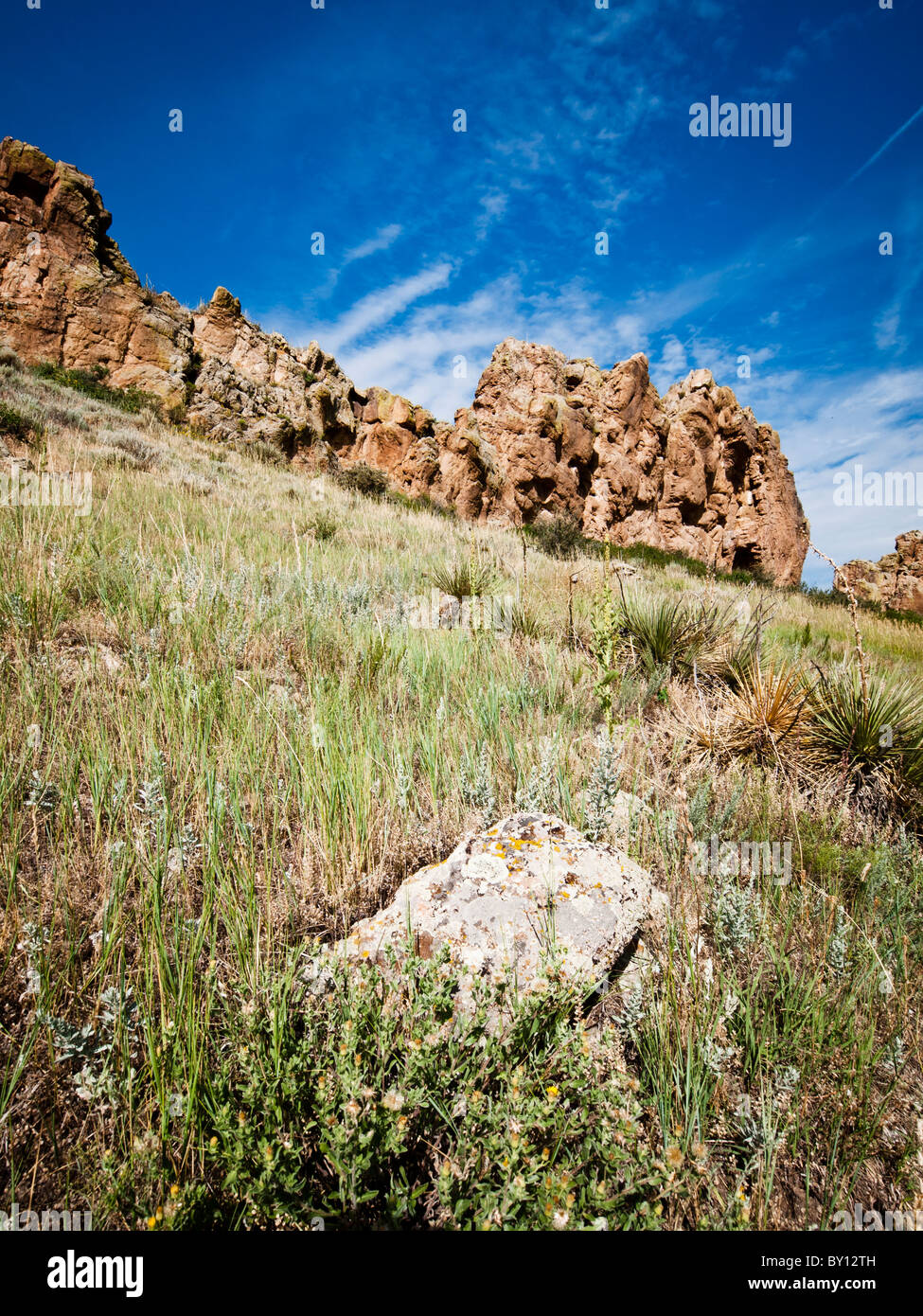 Rock formation in Devils Backbone, Loveland Colorado Stock Photo - Alamy