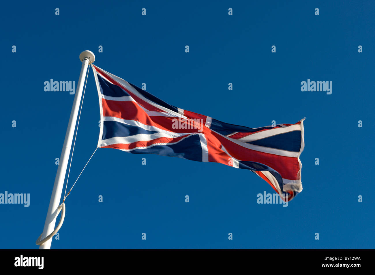Fluttering union jack hi-res stock photography and images - Alamy