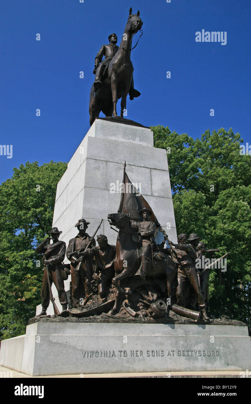 Virginia memorial gettysburg lee hi-res stock photography and images ...