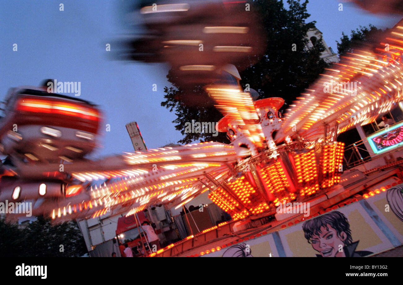 The fair, part of the Big Weekend, in Cathays Park, Cardiff Stock Photo ...