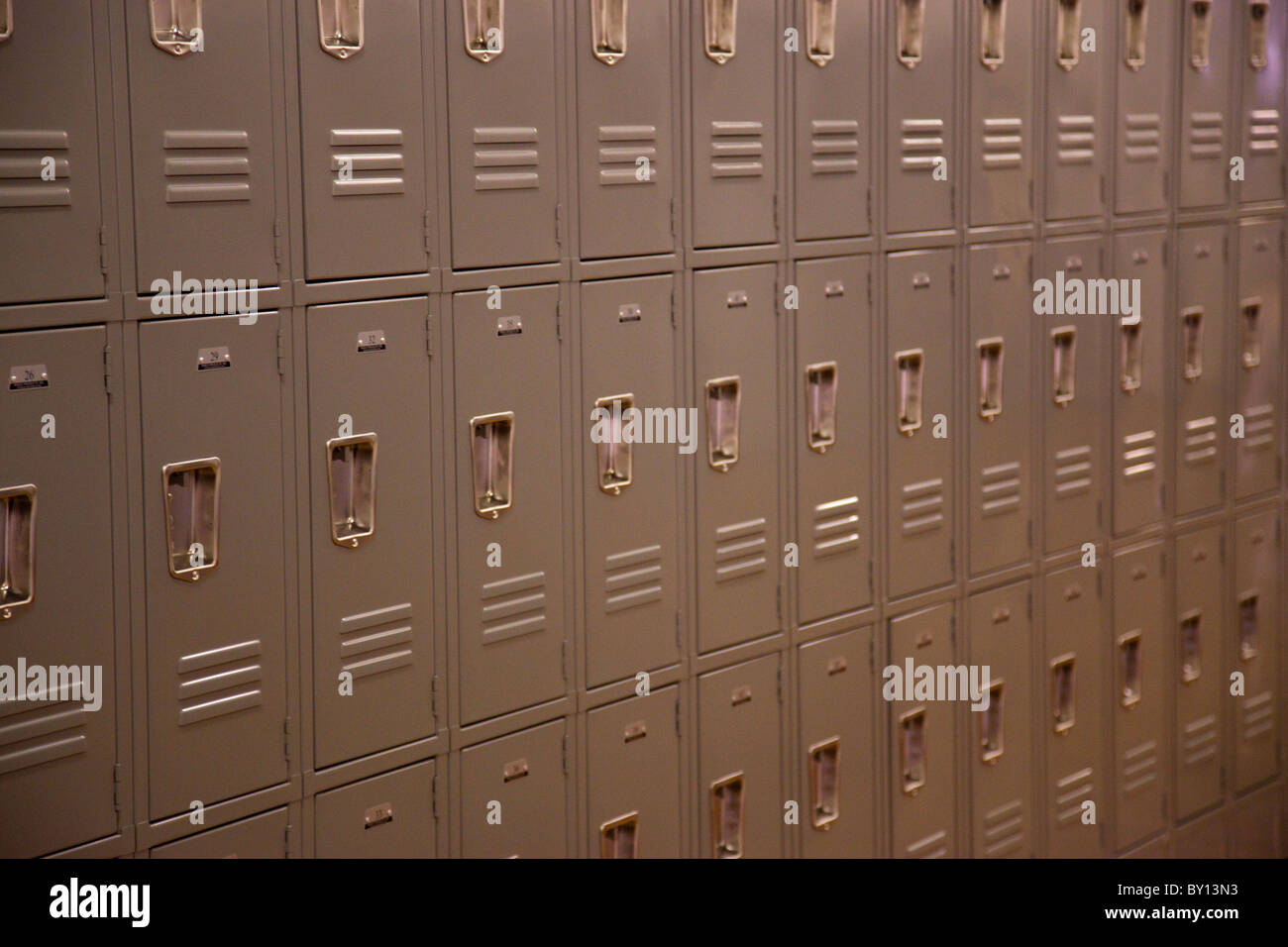 empty lockers at school Stock Photo - Alamy
