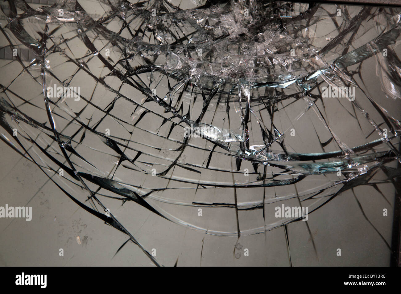 Smashed and broken ATM screen Stock Photo - Alamy