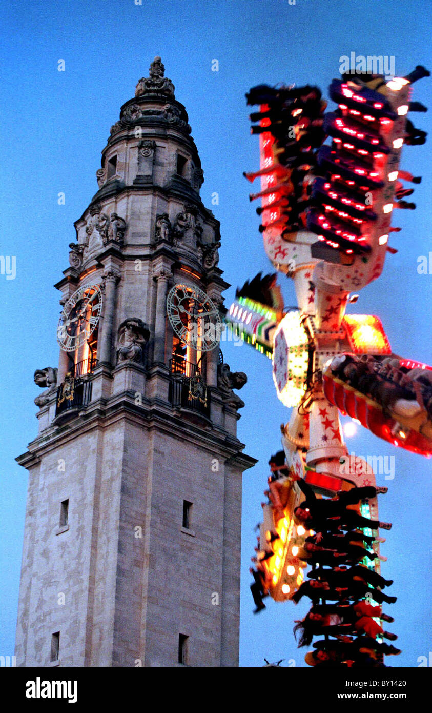 The fair, part of the Big Weekend, in Cathays Park, Cardiff Stock Photo ...