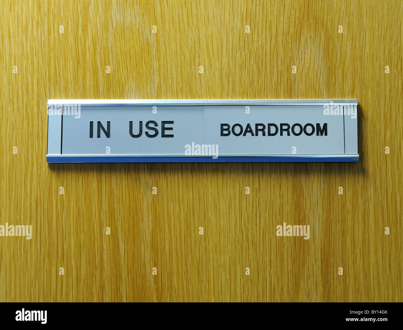 A boardroom sign - in use Stock Photo - Alamy