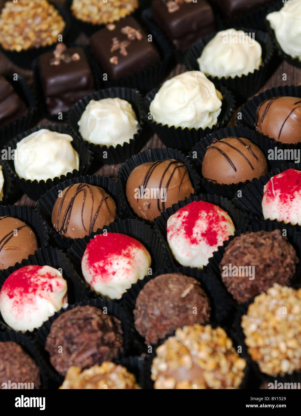 Luxury handmade chocolates Stock Photo - Alamy