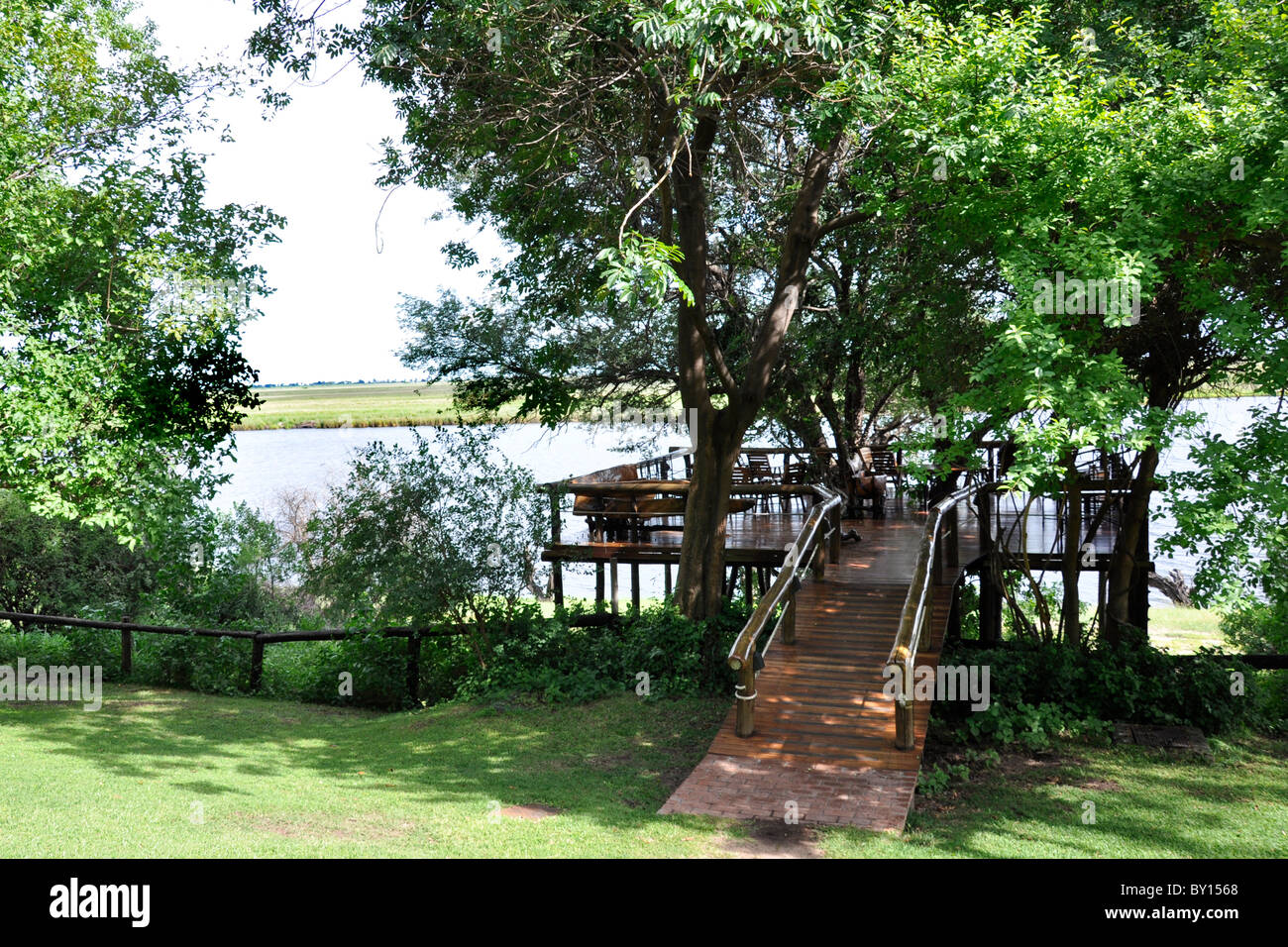 Chobe game lodge, Chobe National Park, Botswana Stock Photo - Alamy