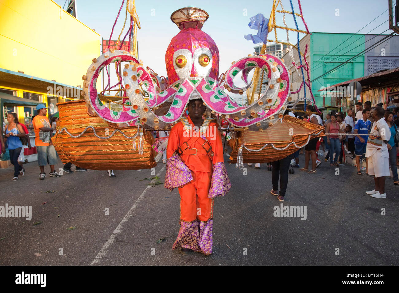 Trinidad carnival - Fancy sailor costune - boy playing octopus ...