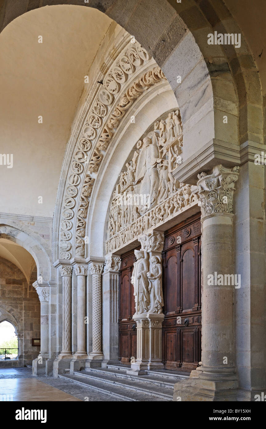 Romanesque masterpiece carving of Last Judgement by Gislebertus 1130 to ...