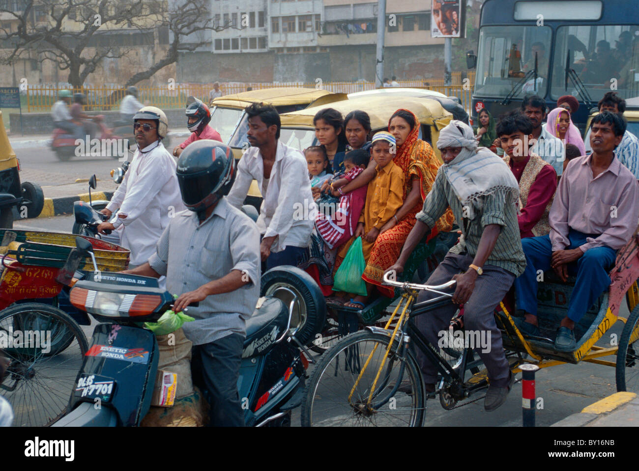 Traffic in Delhi, India Stock Photo - Alamy