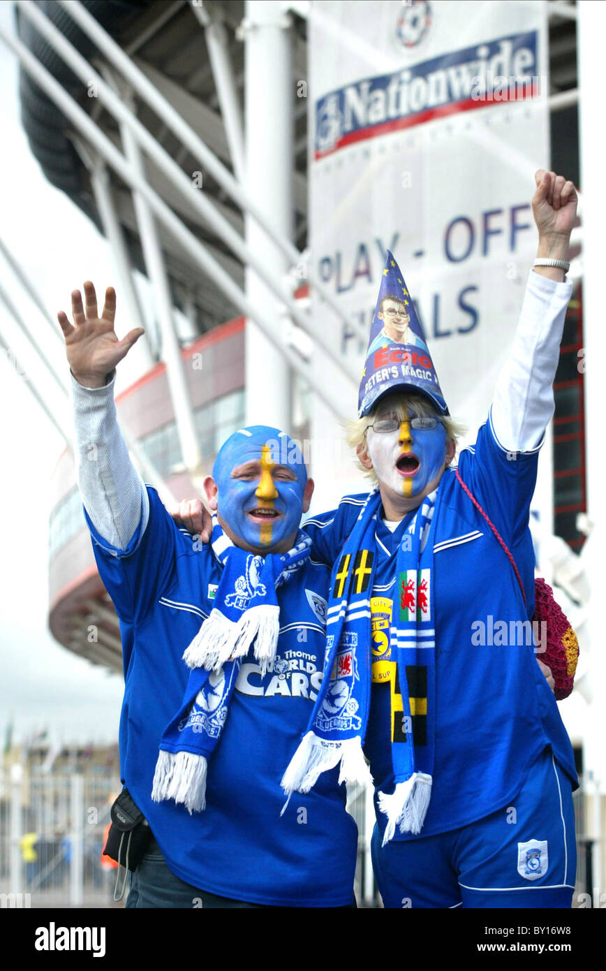 Cardiff City Fans outside the Millennium Stadium for the League 1 ...