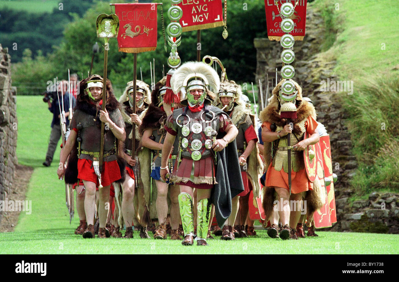 Roman Reenactment, Caerleon Amphitheatre Stock Photo - Alamy