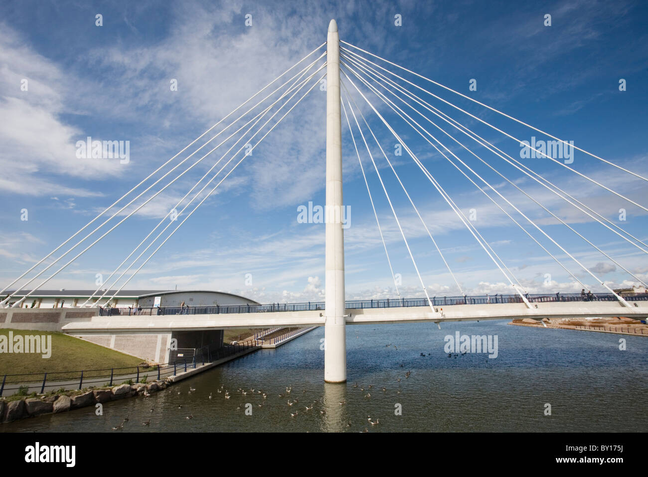 Marine Way Bridge, Southport, Merseyside, England Stock Photo - Alamy