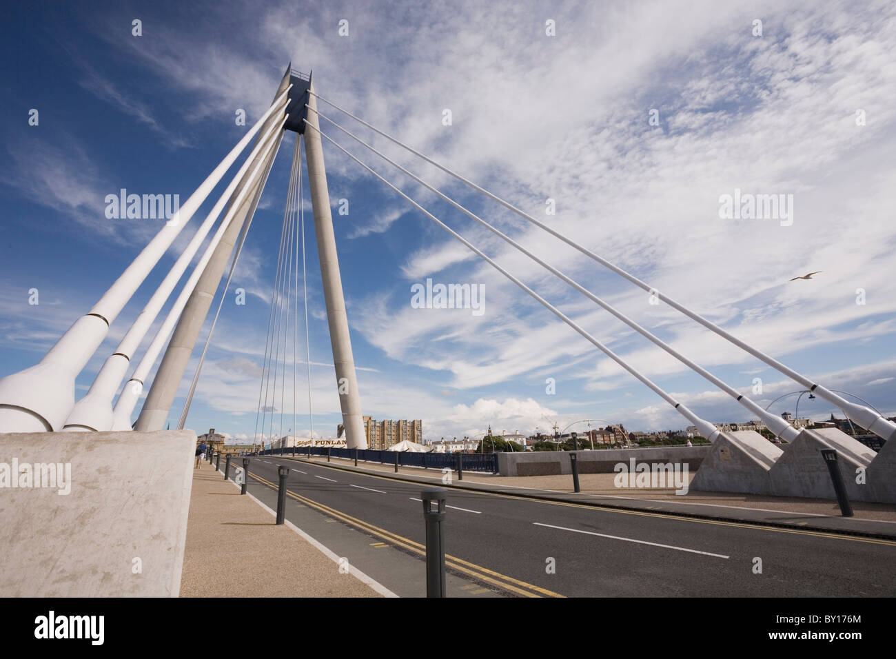 Marine Way Bridge, Southport, Merseyside, England Stock Photo - Alamy