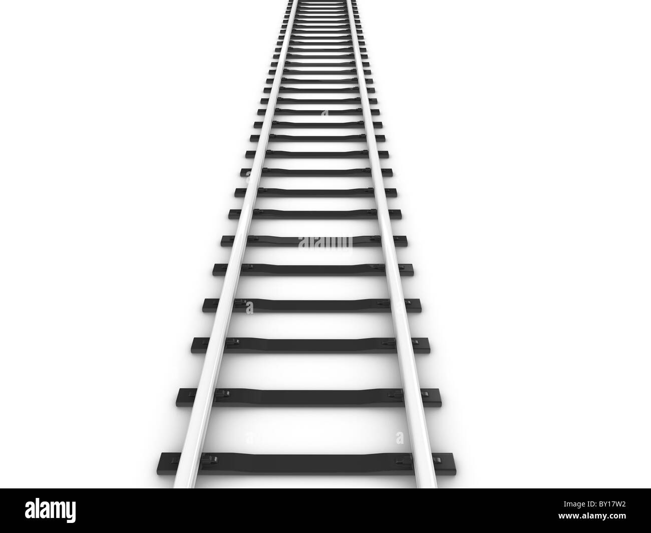 Train track 3d Black and White Stock Photos & Images - Alamy
