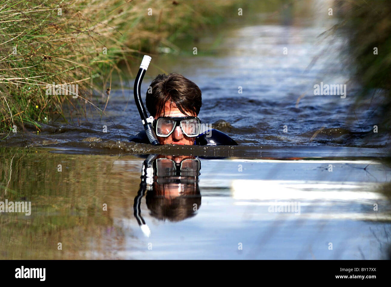 The Bog Snorkeling World Championships, Llanwrtyd Wells, Mid Wales ...