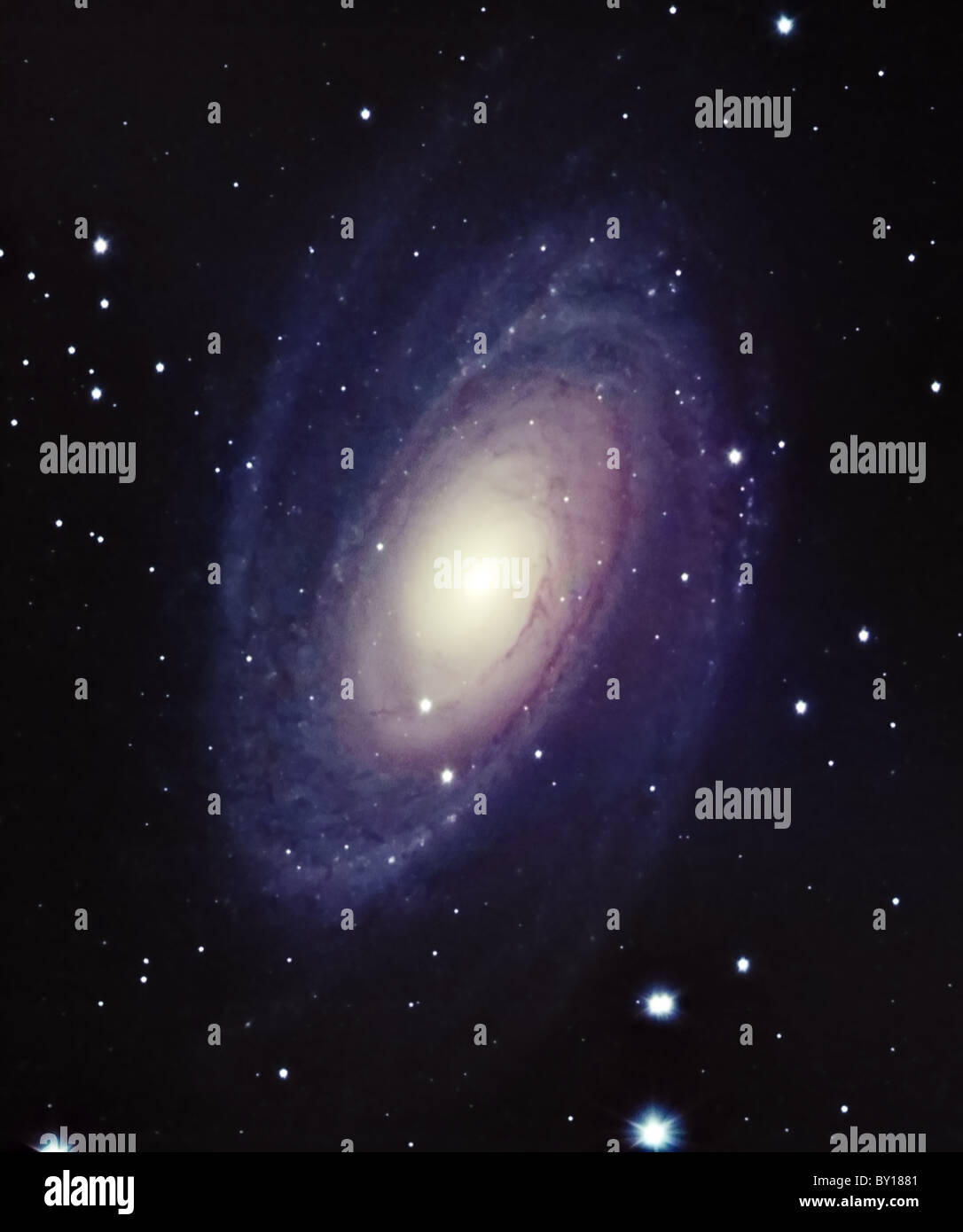 Telescopic image of Messier 81, the great spiral galaxy in Ursa Major Stock Photo - Alamy