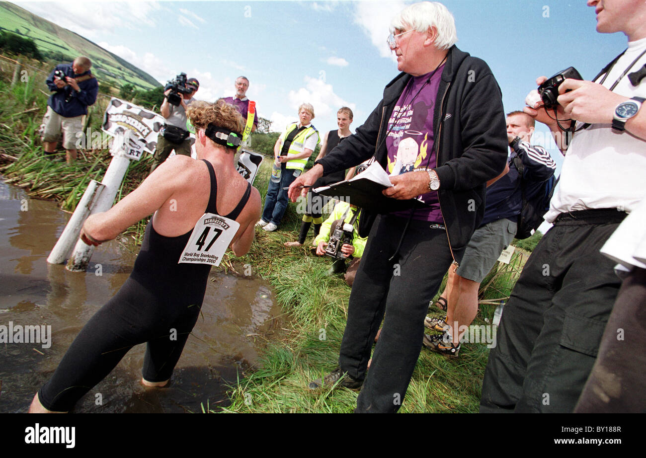 Man Getting in the water at The Bog Snorkeling World Championships ...